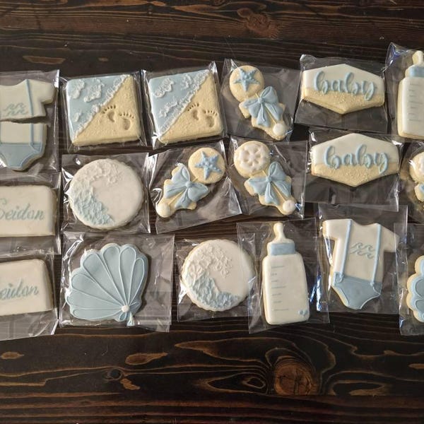 Toile De Jouy Baby Shower Decorated Cookies,french Toile Themed Baby ...
