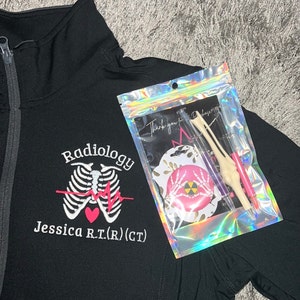 Women's Ladies Radiology Tech Jacket Radtech RT R Gifts RT CT R Xray ...