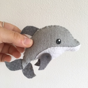Little Dolphin PDF Pattern-sea Animal Toy-diy-baby Dolphin-nursery ...