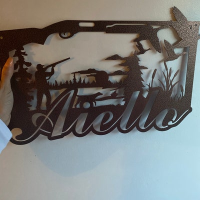 Custom Metal Hunting Sign - Etsy