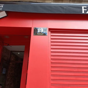 Personalised Enamel Address Sign 12x22 Cm 4.7 X 8.7 New Porcelain House ...