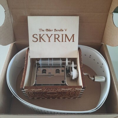 Bad Romance Lady Gaga Hand Crank Wood Paper Strip Music Box With ...