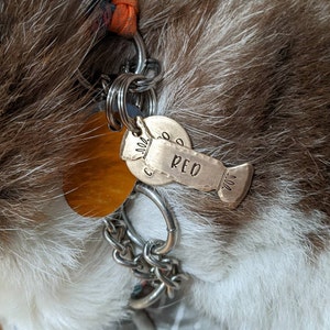 Wolf Dog Tag Dog Tag for Dogs Hand Stamped Dog Tag - Etsy