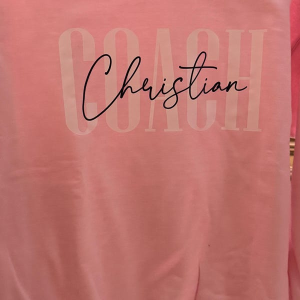 Personalized Coach Sweatshirt | Custom Coach Gift | Cheer Coach Shirt ...