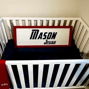 Wood Boy Crib Name Sign, Large Custom Baby Name Sign, Nursery Art Wall ...