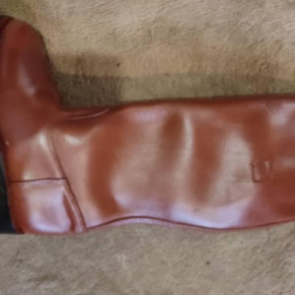 Custom Hessian Riding Boots With Leather Sole Square Toe – Military ...