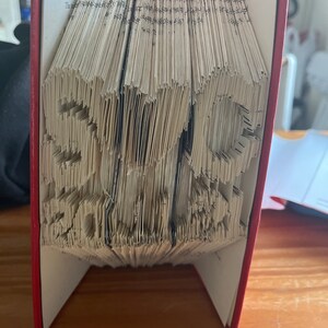 Custom Book Fold PATTERN Initials & Date - Etsy Canada