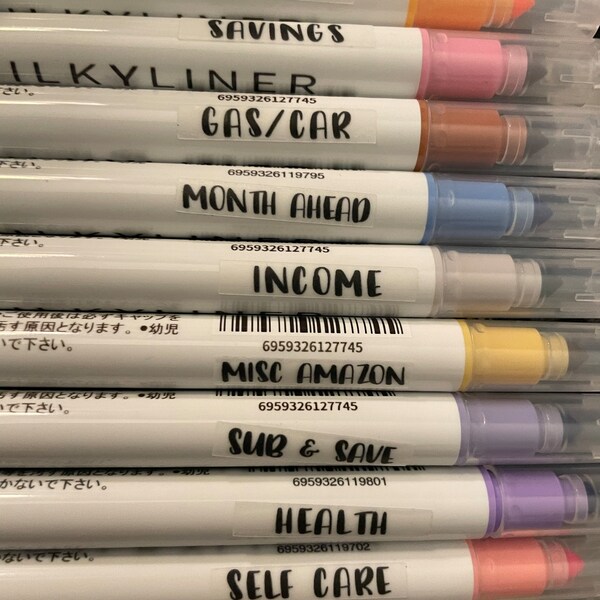 Highlighter Labels Block Schedule Pen Color Categories Clear Functional ...