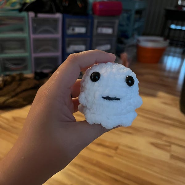 CROCHET PATTERN - Ghost Stress Ball | No Sew | Amigurumi Crochet ...
