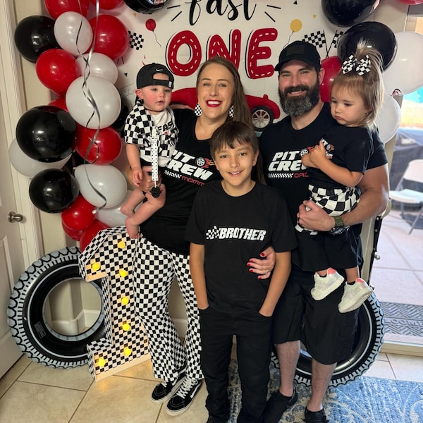 Race Car Birthday Shirt, Custom Birthday Boy Shirt, Matching Family Shirts, Hot Cars, 4th 5th ...