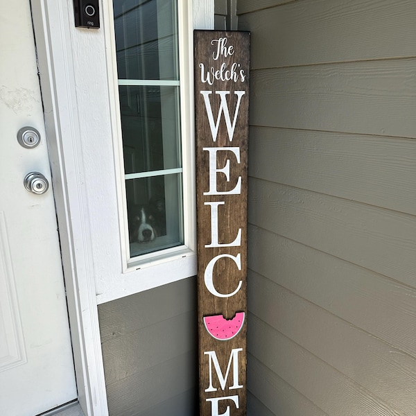 WELCOME Sign With Interchangeable Designs / Personalized WELCOME Sign ...