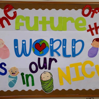 THE FUTURE OF the World Bulletin Board Kit Letters Classroom Decoration ...