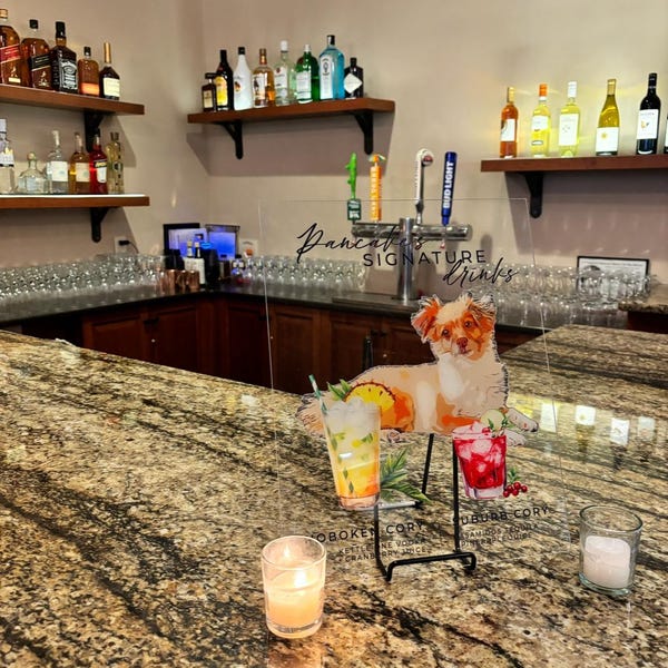 Open Bar Sign Wedding Bar Sign Wedding Bar Menu Signature Drink Sign ...