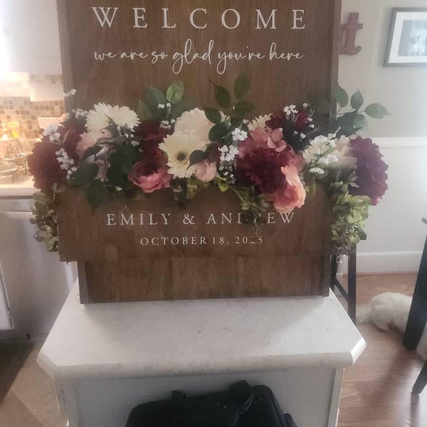 Downloadable Wedding Sign Flower Box DIY Wedding Sign Plans Flower Box ...