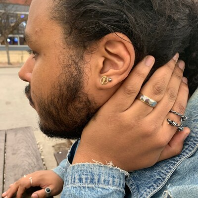 Barbed Wire Helix Ring, Barb Wire Helix Hoop, Carilage Ring, Piercing ...