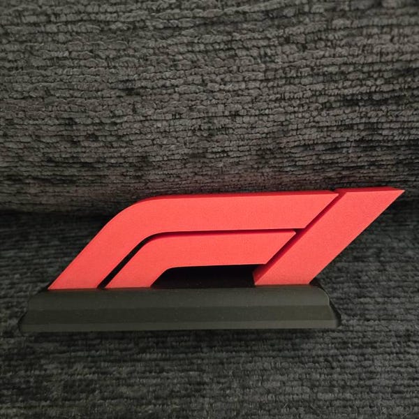 Formula 1 Logo Desk Display, 3D Printed F1 Logo, Racing Decor, F1 ...