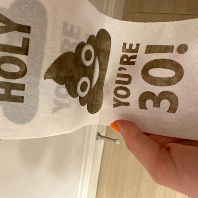 Printed TP Holy Poop You're 28 Printed Toilet Paper Gag Gift Happy 28th ...