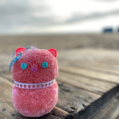 Wonderland Pom Pom Ornament Giant Ornament Gingerbread Charms Handmade ...