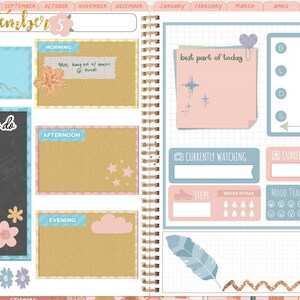 Boho Vibes Digital Sticker Mega Bundle Goodnotes & iPad August, Retro ...
