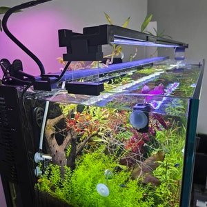 Nicrew Skyled Light Stand 2 Wide Base LED Riser, Fish Tank Light Lift ...