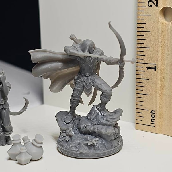 Dark Elf Ranger Archer Dnd Miniatures, Dungeons and Dragons Mini, Hero ...