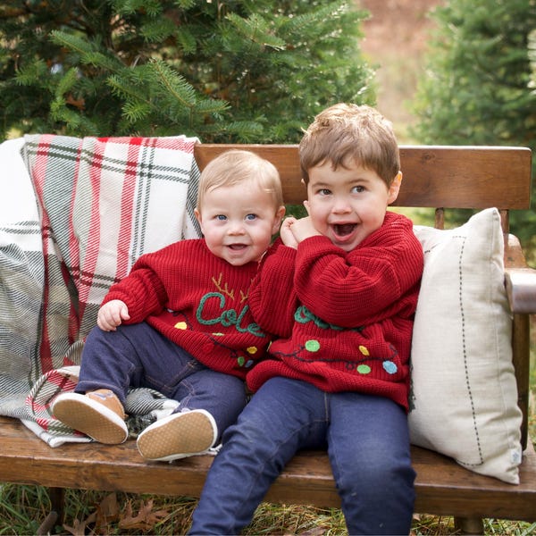 Personalized Christmas Sweater for Baby and Toddler, Baby Toddler ...