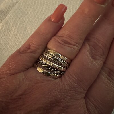 One 925 Solid Sterling Silver Ring Stacking Your Choice - Etsy