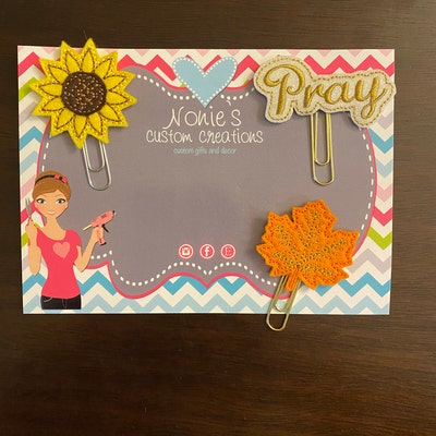 Leaf Paper Clip Leaf Paperclip Planner Accessory Maple - Etsy