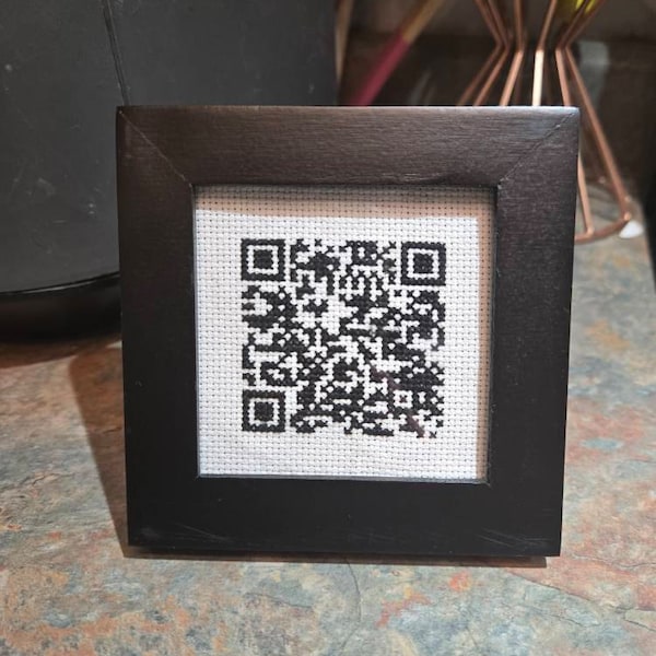 Rickroll QR Code Cross Stitch Pattern - Etsy