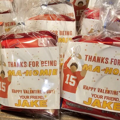 Kansas City Chiefs Printable Valentines Day Cards // Patrick Mahomes ...
