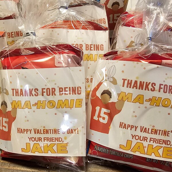 Patrick Mahomes Printable Valentines | Kansas City Chiefs | Thanks for ...