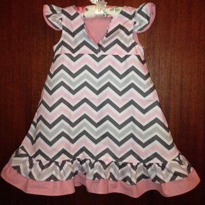 Vintage Girls A Line DRESS Pattern Easy Childrens Sewing Pattern Girls ...