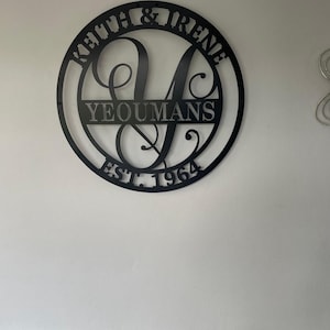 Customizable Love Heart Metal Signs Personalized Couple Named Deco ...