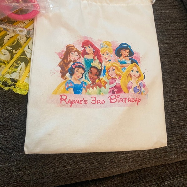 Princess Favor Bags-birthday Favor Bags-disney Princess Party-kids ...