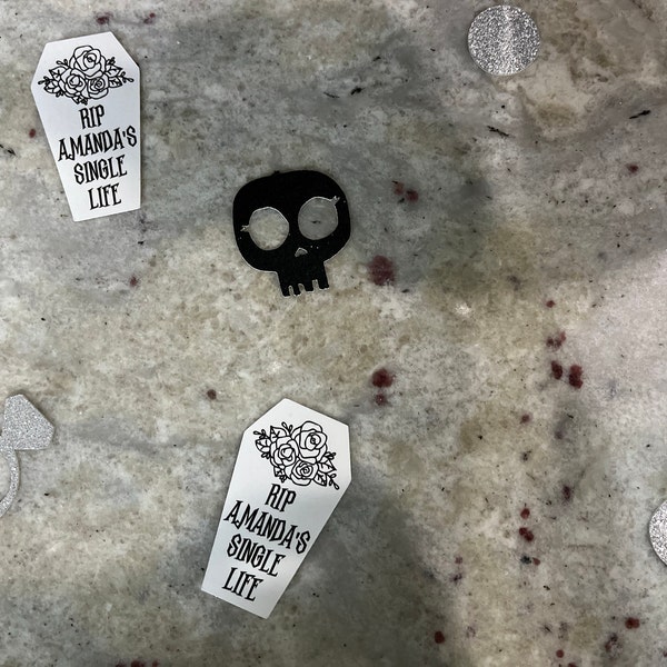40 Pieces Till Death Do Us Part Confetti| Gothic Engagement| Gothic ...