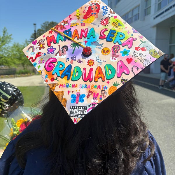 Black Glitter CARDSTOCK for Grad Cap | BLANK Template | Black Glitter ...