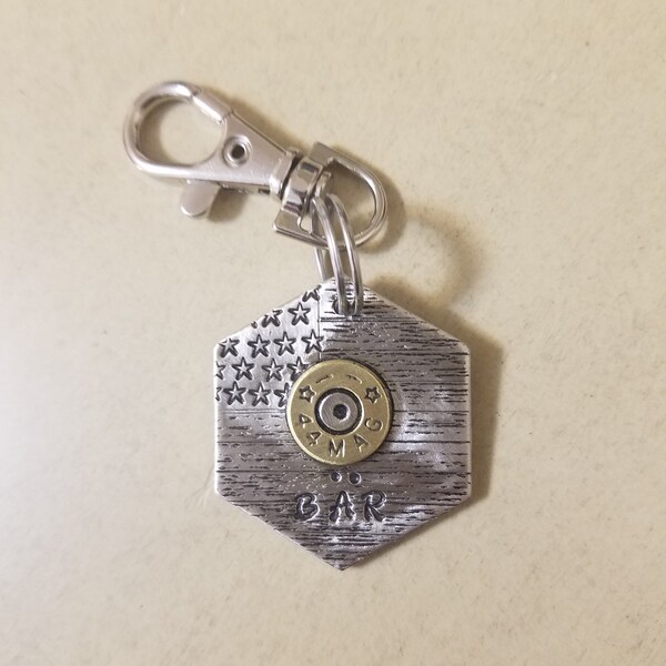 Custom Dog Tag, Personalized Pet Tag, Pro Gun Keychain, Hexagon Metal ...