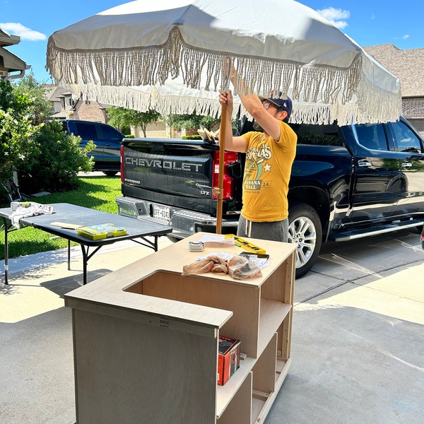 Foldable Bar Cart Candy Cart Plans With Measurements- DIGITAL DOWNLOAD ...