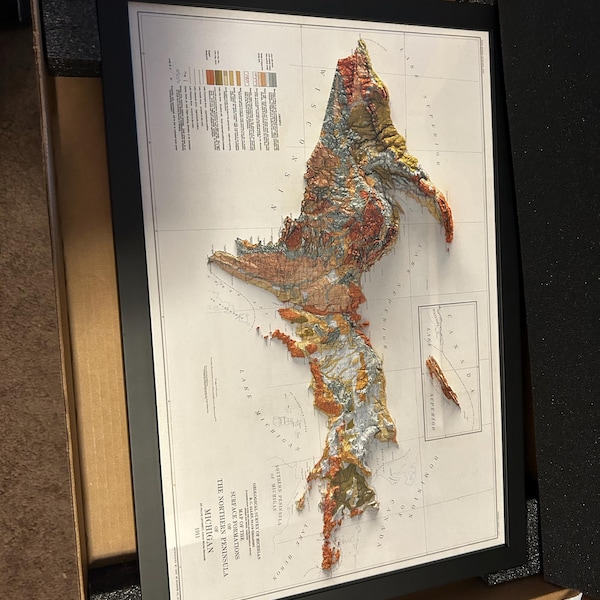 Appalachian Trail Topographic Map Poster | Atlas Style Original Design ...