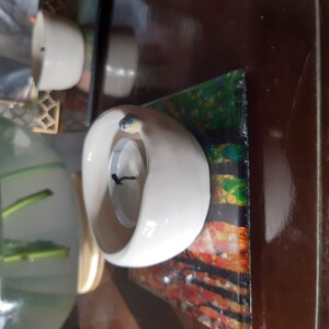 House Bud Vase With a Robin or Blue Tit Bird & Musical Notes Small Hand ...
