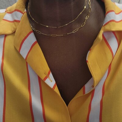 GOLD Chain Necklaces Layering Necklace Vine Chain Twist Chain Dainty ...