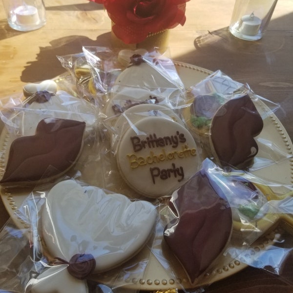 Personalized Penis Cookies, Bachelorette, Bride-to-be, Bridal Party ...