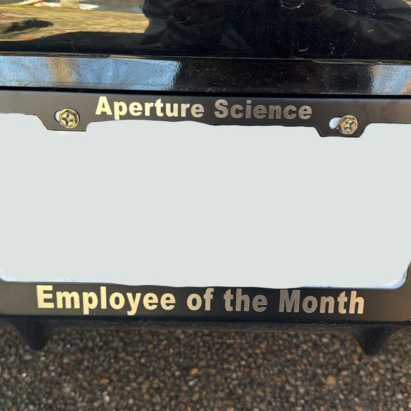 Customized Heavy Duty License Plate Frame Laser Engraved Stainless ...