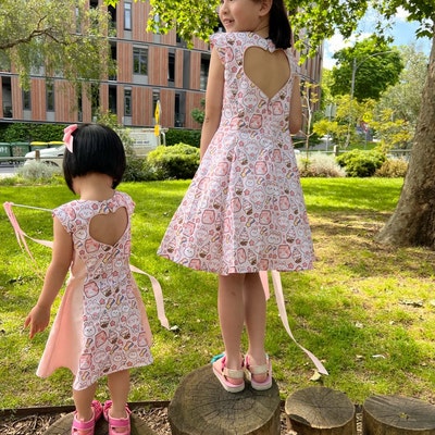 Cute Cat Printed in Japanese Wave Cotton Fabric, Cat Fabric, DIY Cute ...