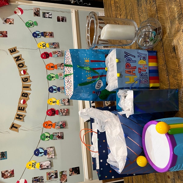 Fishing Party - BAIT BAR - Fish & Bobber Freestanding Sign - *bright ...