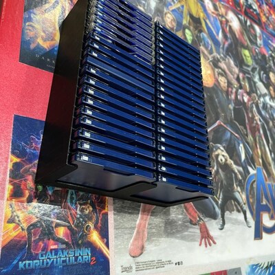 Super Nintendo SNES Game Cartridge Tray holds 10 Rack/stand/storage/box ...