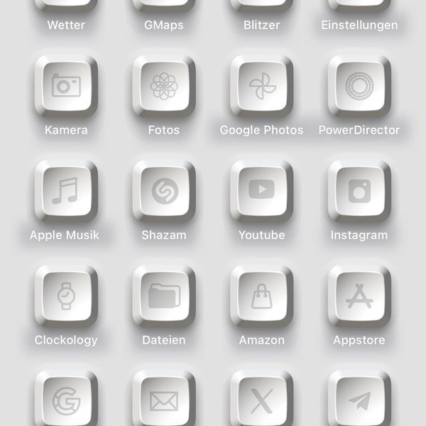 Glitch Icon Pack for Ios Devices, Distorted 3D Pixel Theme, Hacker iPhone Icons With Glitches ...