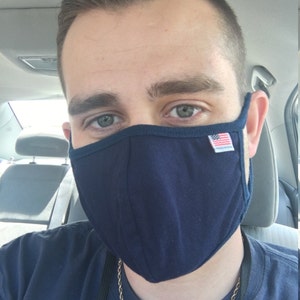 Adult Unisex Face Masks Washable Cloth Masks Made in the USA 2-ply ...