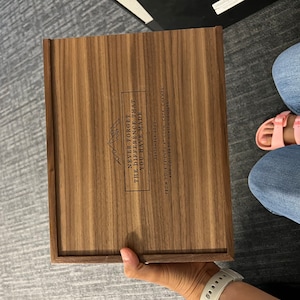 Travel Memory Box Engraved Wood Keepsake Box for Photos Letters Tickets ...