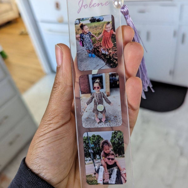 Custom Photos Bookmarks With Tassel, Personalized Name Bookmark for ...
